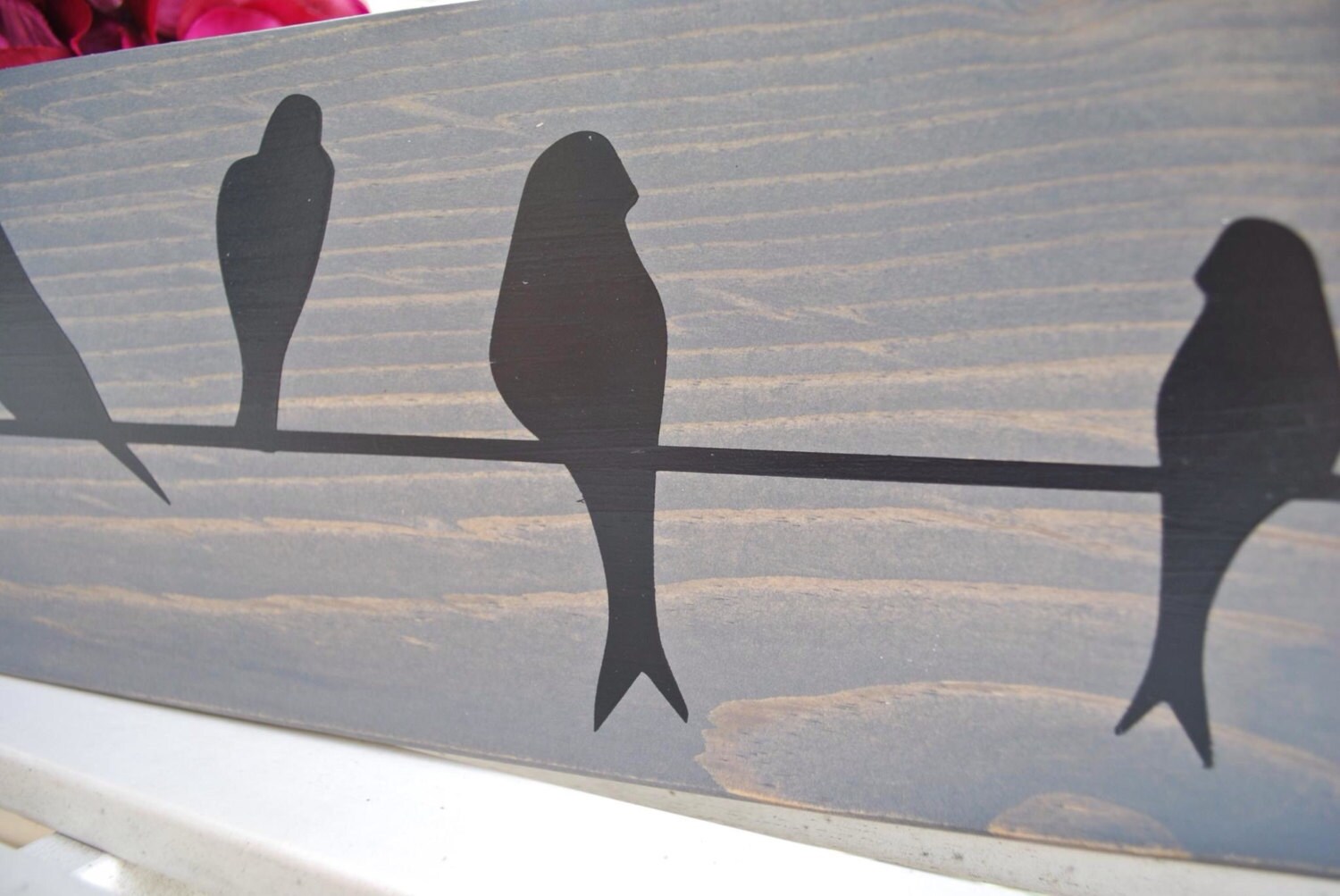 Birds on a Wire Wood Sign I Bird Decor I Birds I Bird Signs I | Etsy