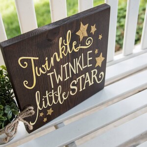 Twinkle Twinkle Little Star Wood Sign I Nursery Decor I Nursery Sign I ...