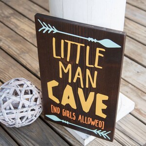 Little Man Cave Wood Sign I Boys Room Sign I Boys Room Decor I Little ...