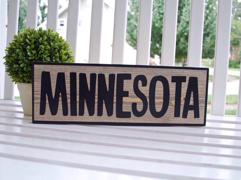 Minnesota Wood Sign I Minnesota Sign I Minnesota I Minnesota | Etsy
