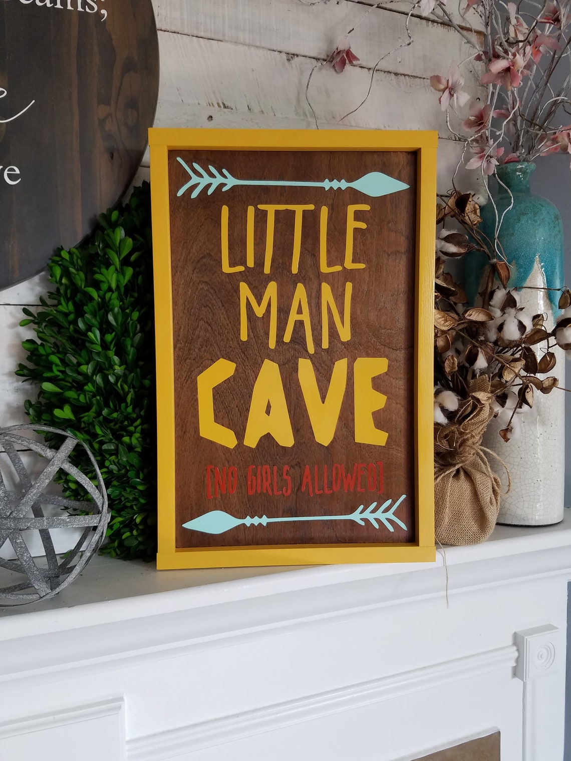 Little man cave wood sign I Boys room sign I Boys room | Etsy