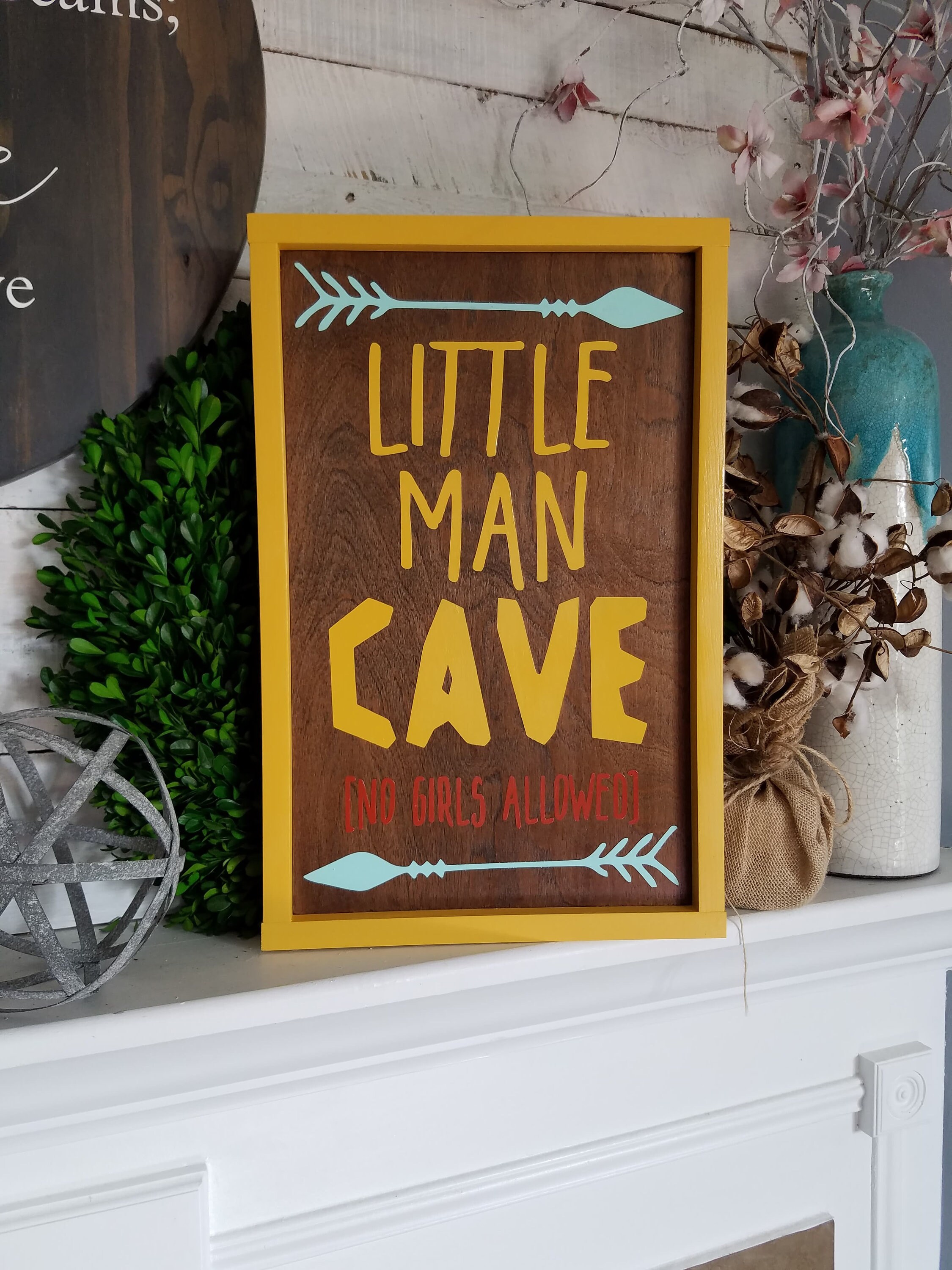 Little man cave wood sign I Boys room sign I Boys room | Etsy