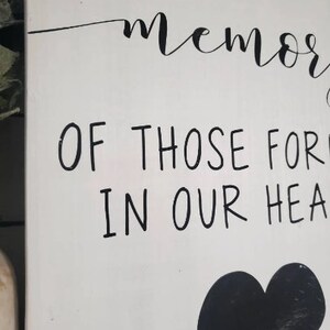 In Loving Memory Wood Sign I Wedding Sign I Weddings I Memorial Sign I ...