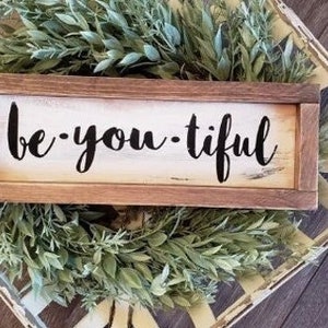 Be You Tiful Wood Sign I Girls Room Decor I Girls Nusery I Nursery Sign ...
