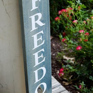 Let Freedom Ring Wood Sign I Freedom Sign I Porch Sign I Patriotic ...