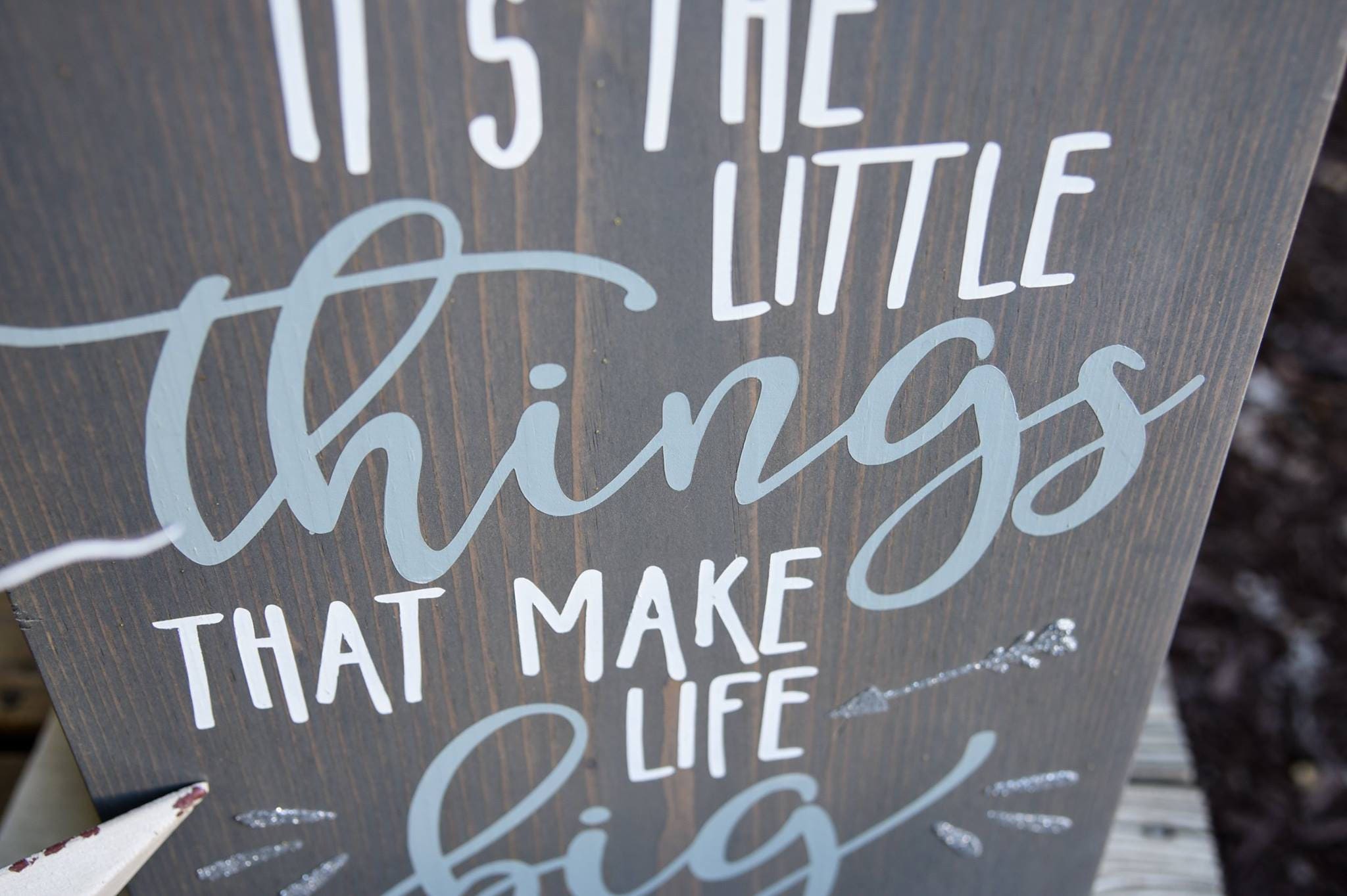 It's the Little Things That Make Life Big Wood Sign I Its - Etsy