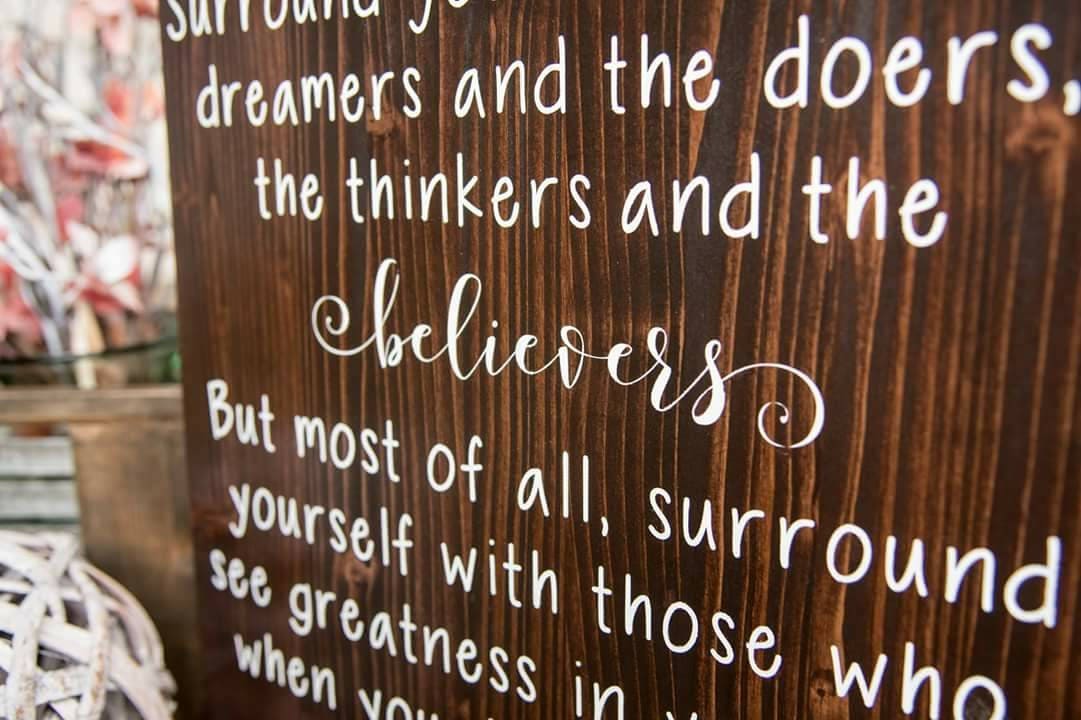 Surround Yourself With the Dreamers Wood Sign I Nursery Sign I - Etsy
