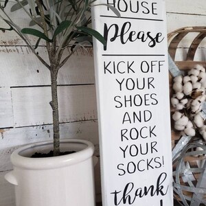 Rock Your Socks Wood Sign I No Shoes I Front Door I Porch Sign I Remove ...