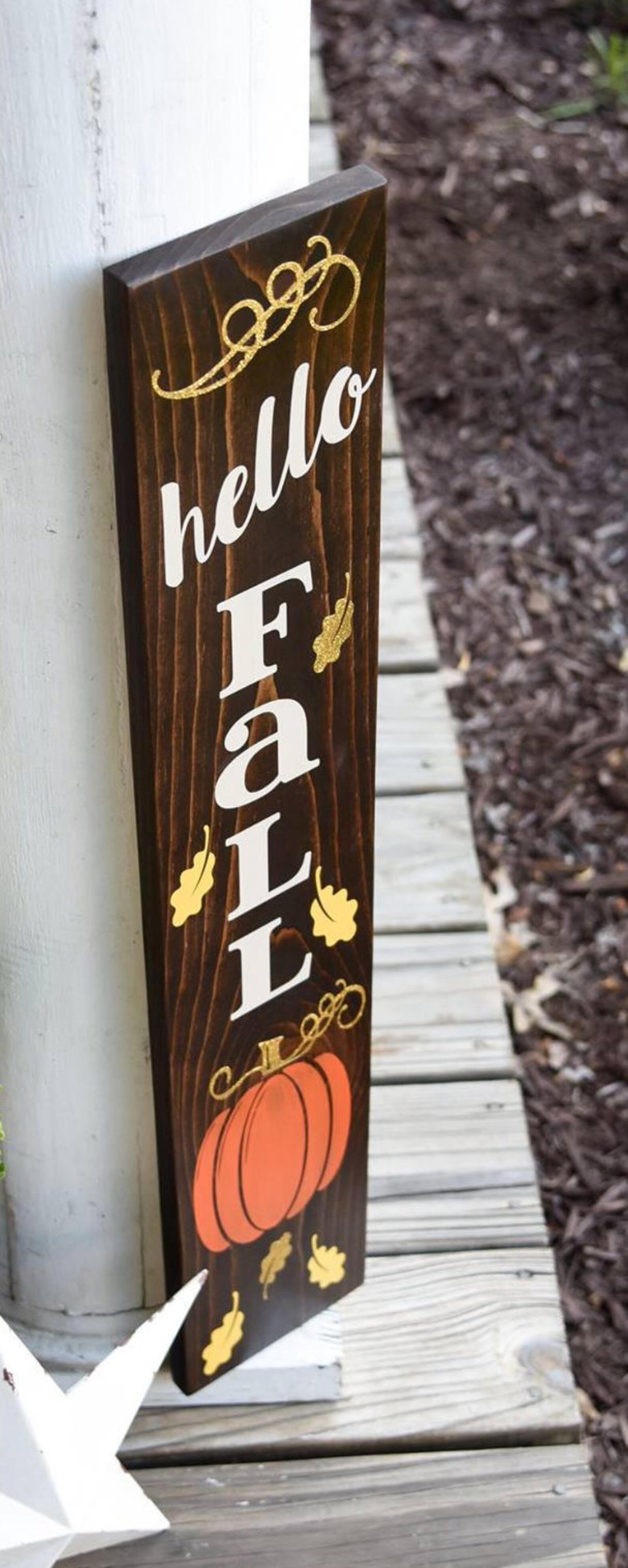 Hello Fall Porch Sign I Fall Sign I Fall Decor I Porch Sign I Autumn I ...