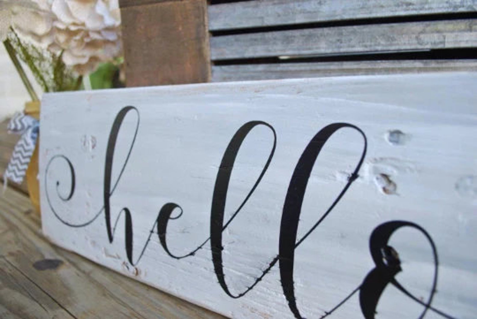 Hello Wood Sign I Hello I Front Porch I Hello Sign I Welcome - Etsy