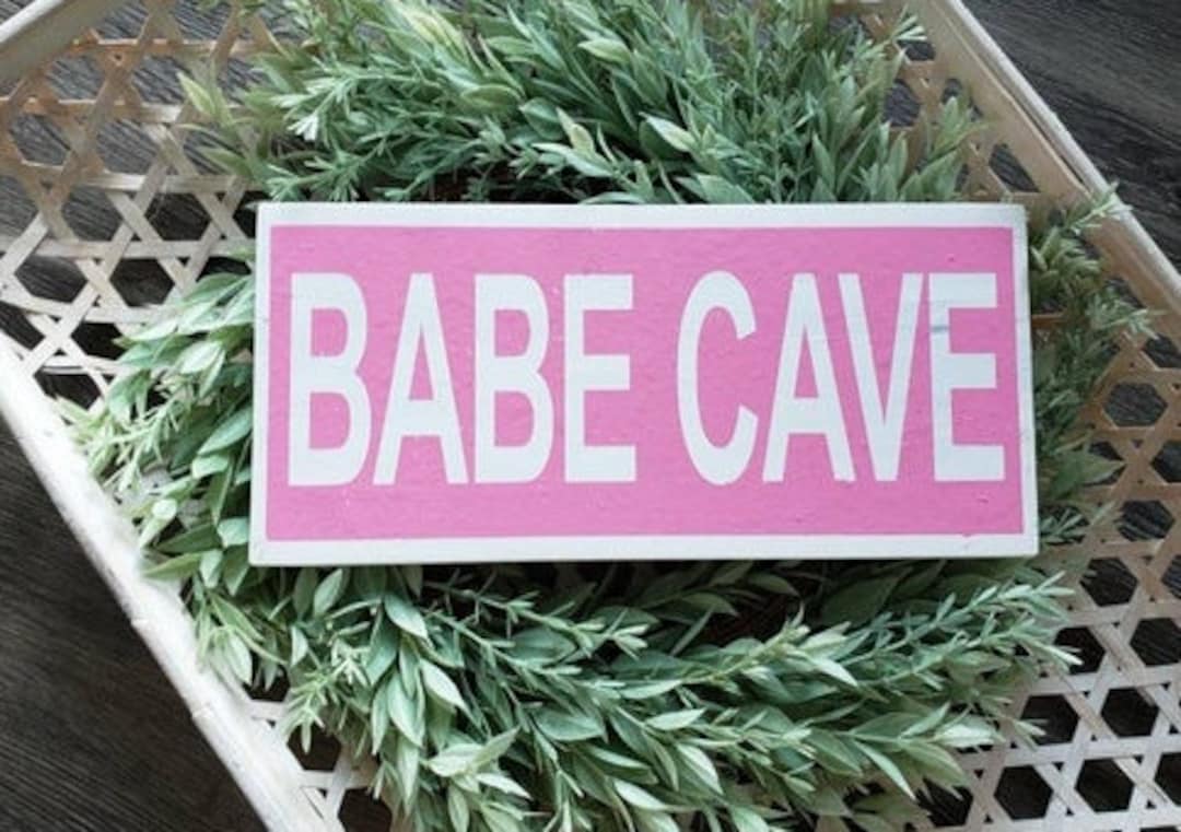 Babe Cave Wood Sign I Babe Cave I Girls Room Sign I Playroom Sign I ...
