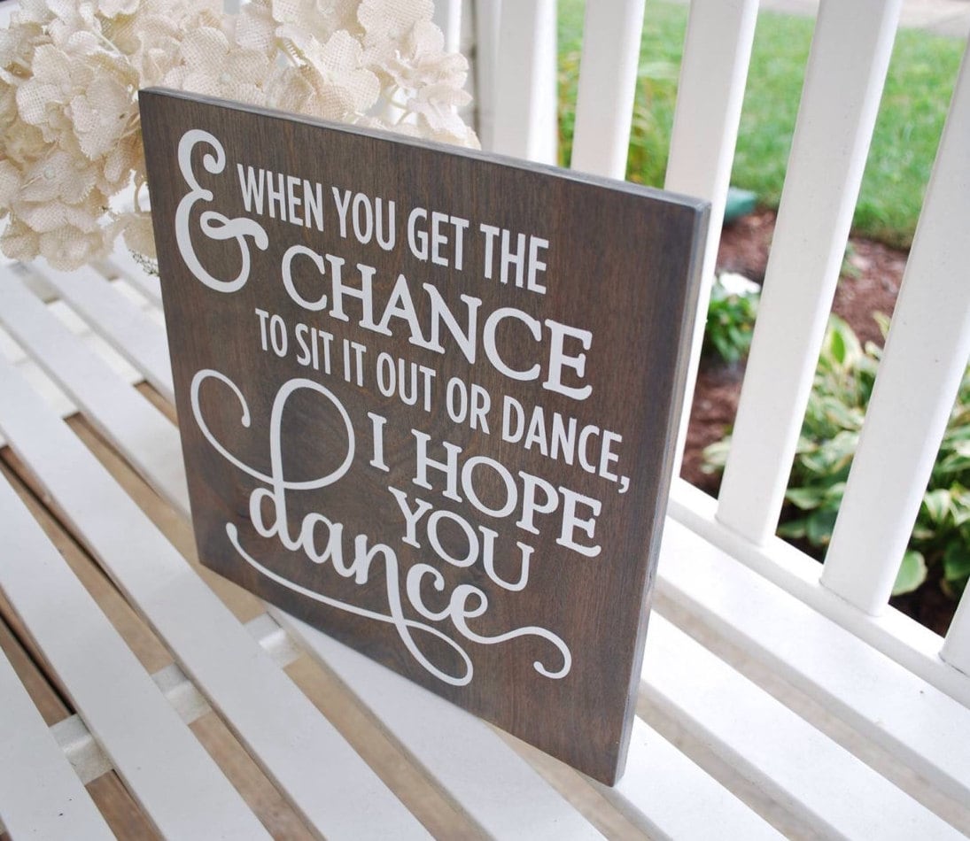Dance wood sign I Wedding signs I dance I dance teacher | Etsy