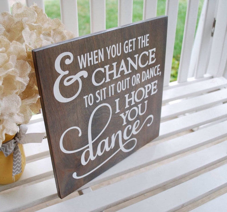 Dance Wood Sign I Wedding Signs I Dance I Dance Teacher Gift I - Etsy