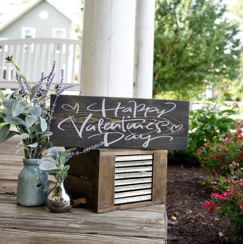 Happy Valentines Day Wood Sign I Valentine Sign I Valentine Decor I ...