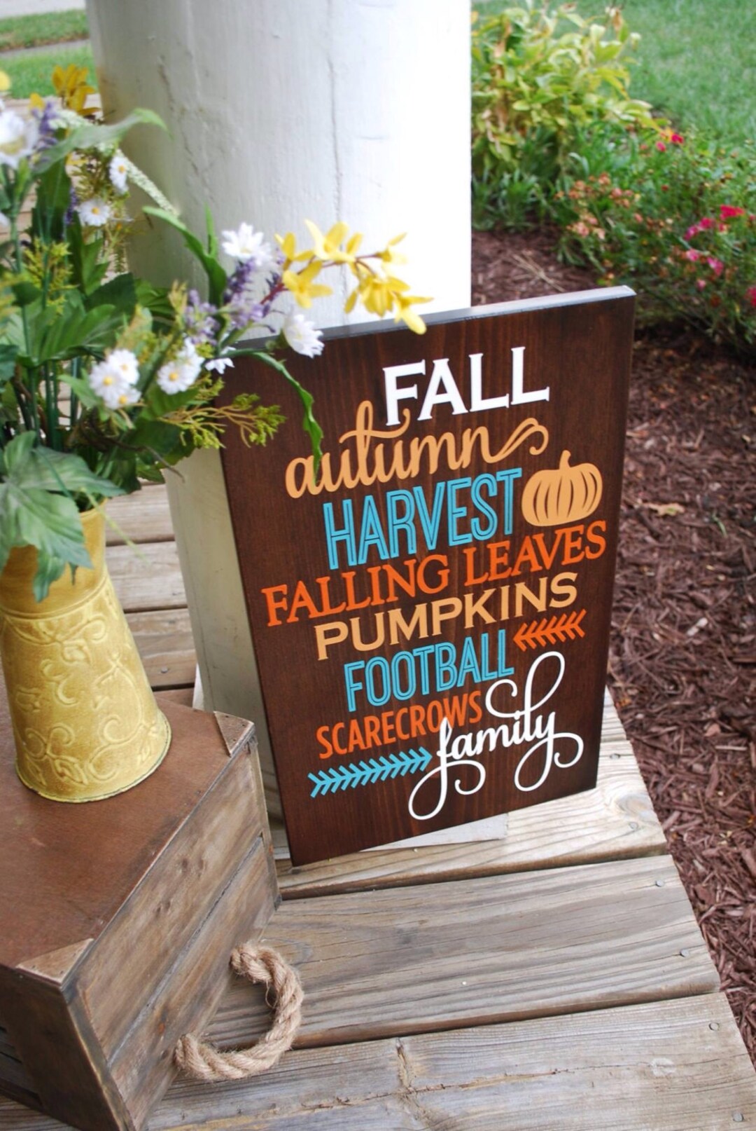Fall Wood Sign I Fall Wood Sign I Harvest I Harvest Sign I Autumn Home ...