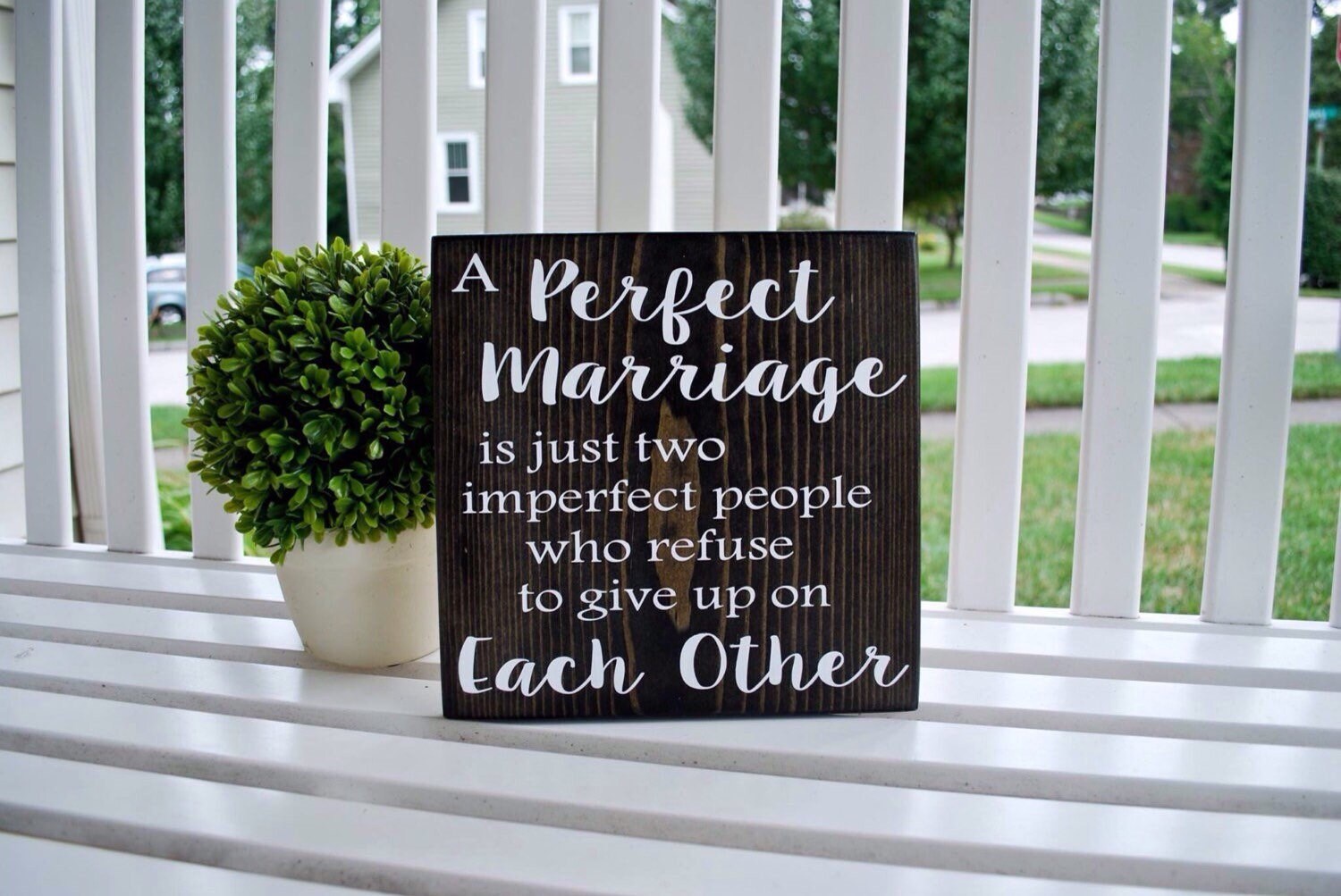 A Perfect Marriage Wood Sign I Wedding Sign I Weddings I Perfect ...