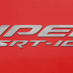 Viper SRT-10 Logo Garage Sign 6 Feet Long Brushed Silver - Etsy