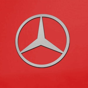 Mercedes Benz Star Logo 2 Foot X2 Foot Brushed Silver - Etsy
