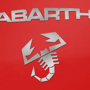 ABARTH Letters and Logo Combo Garage Sign 4 Feet Long Brushed Silver - Etsy