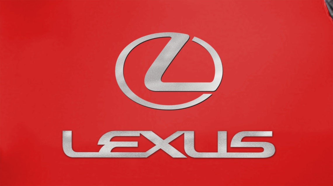 Lexus Letters and Logo Combo Sign 5 Feet Wide Brushed Silver - Etsy Canada