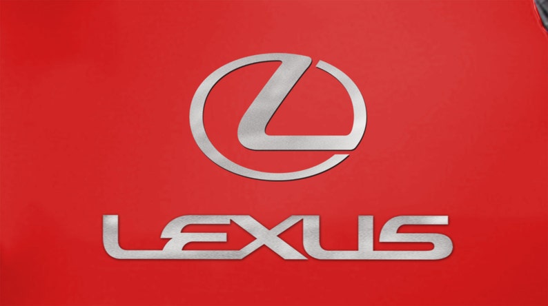 Lexus Letters and Logo Combo Sign 5 Feet Wide Brushed Silver - Etsy