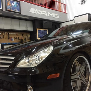 AMG Garage Sign 6 Feet Long Brushed Silver - Etsy