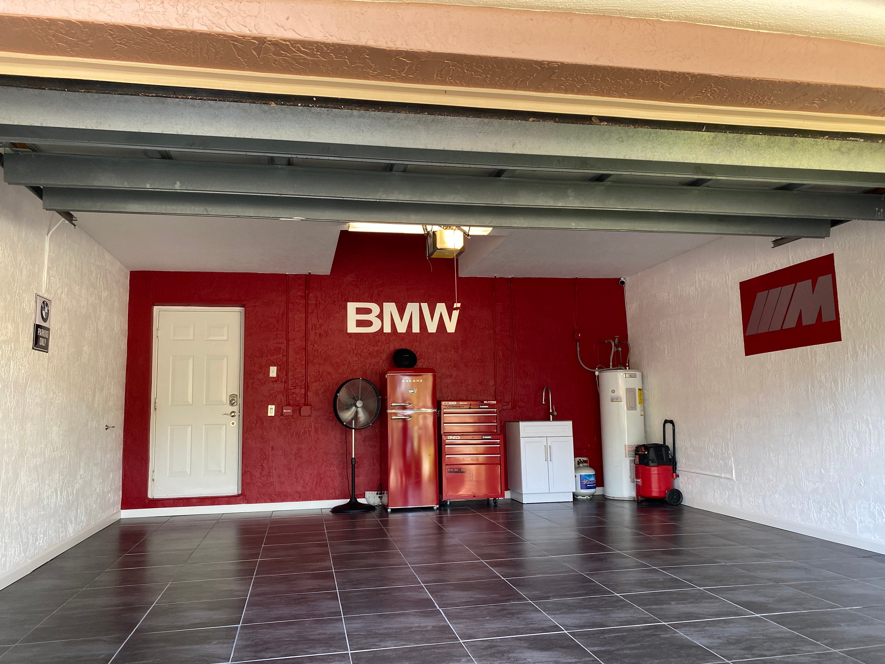 BMW Garage Sign 4 1/2 Feet Long Brushed Silver - Etsy