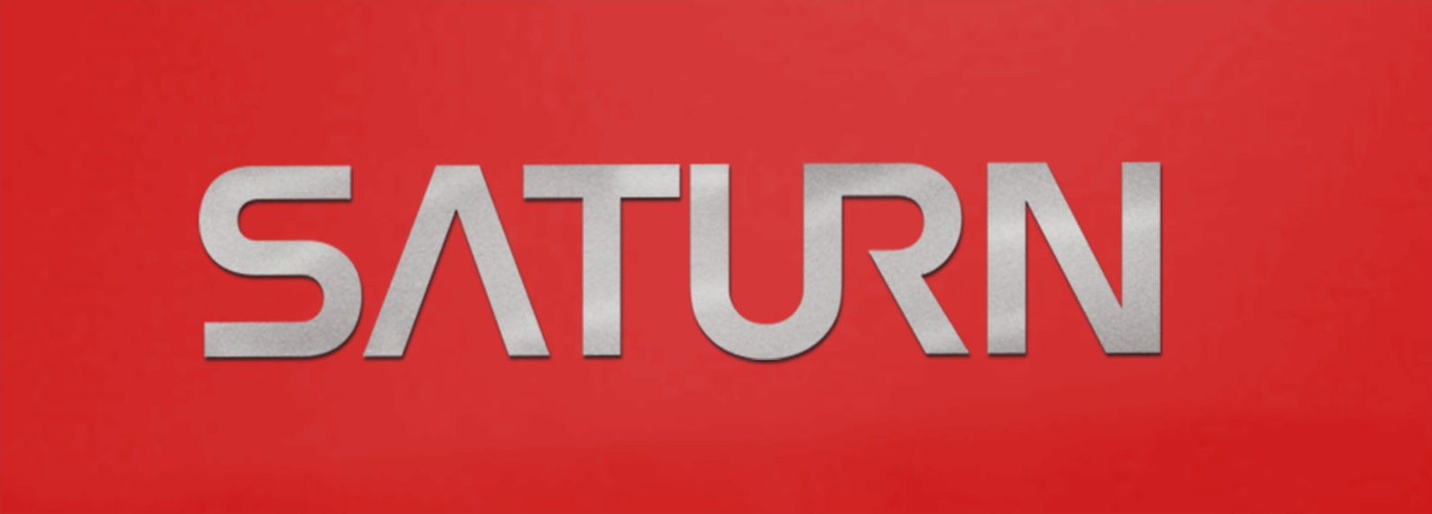 Saturn Text Sign 4 Feet Wide Brushed Silver - Etsy