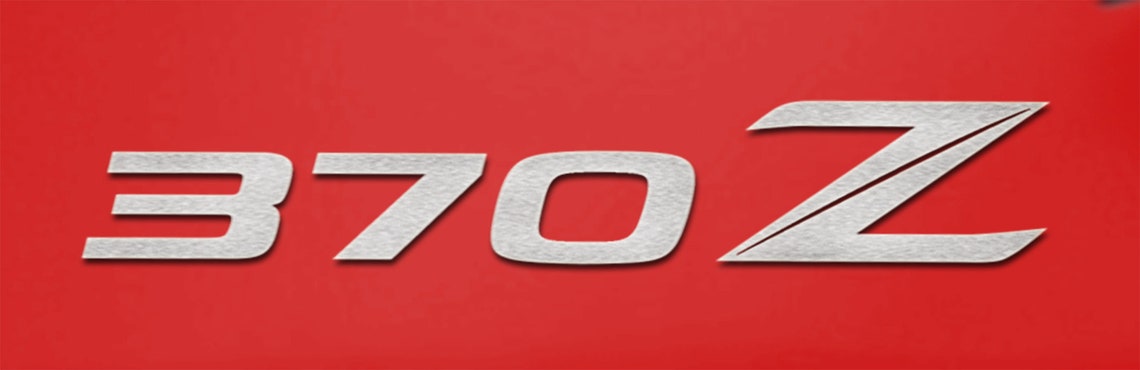 370 Z Logo Garage Sign 5 1/2 Feet Long Brushed Silver - Etsy