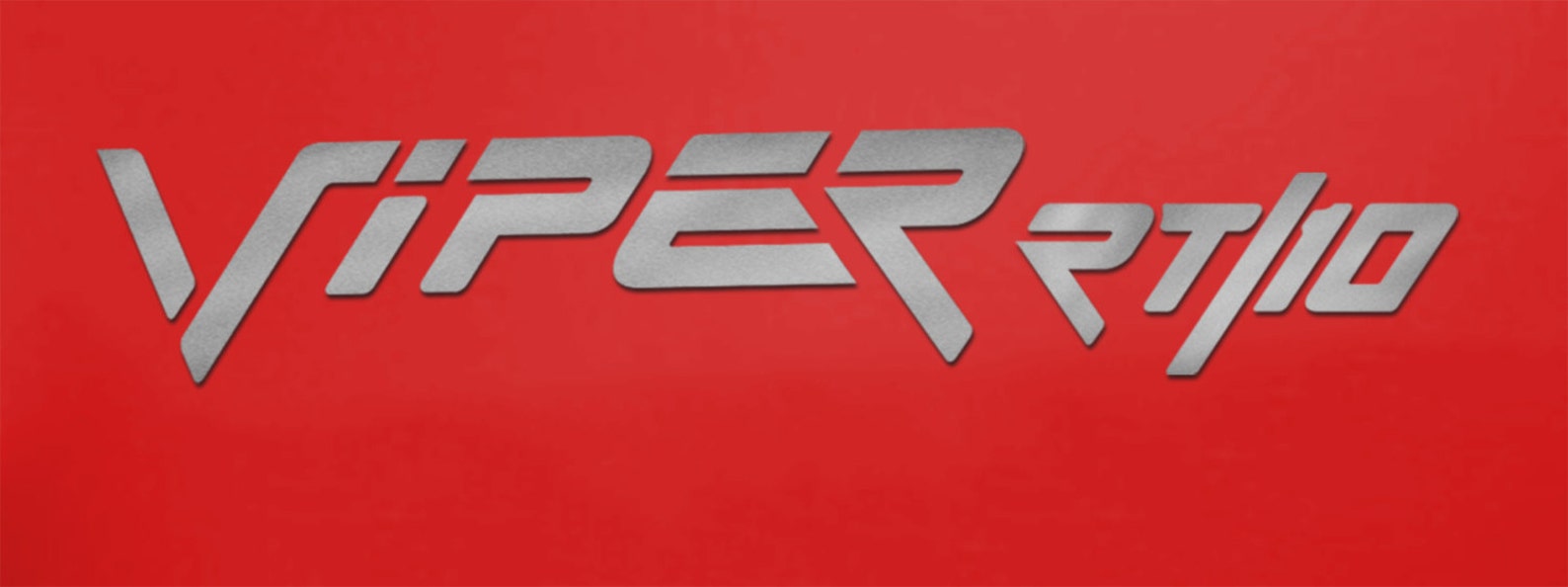 Viper RT/10 Logo Garage Sign 6 Feet Long Brushed Silver | Etsy