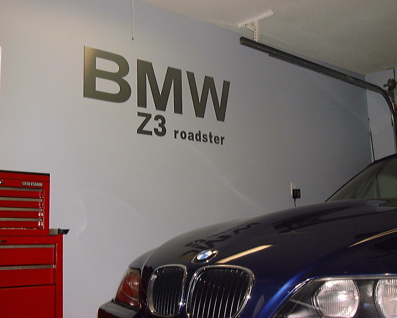 BMW Garage Sign 4 1/2 Feet Long Brushed Silver - Etsy