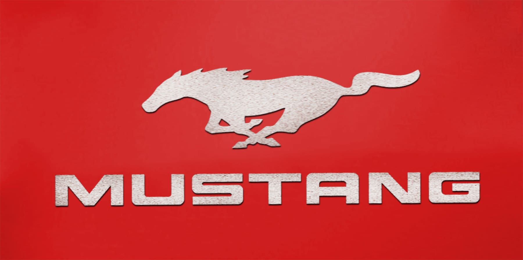 Mustang Pony and Letters Combo Garage Sign 9 Feet Long Brushed - Etsy