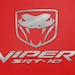 Viper SRT-10 Text and Fangs Logo Combo Garage Sign 6 Feet Long Brushed ...