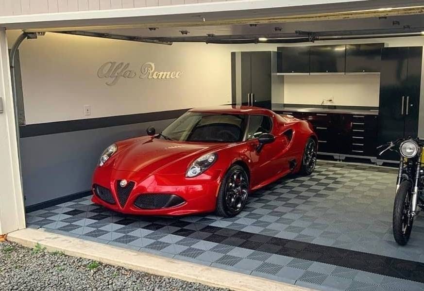 Alfa Romeo Logo Brushed Silver Garage Sign - Etsy