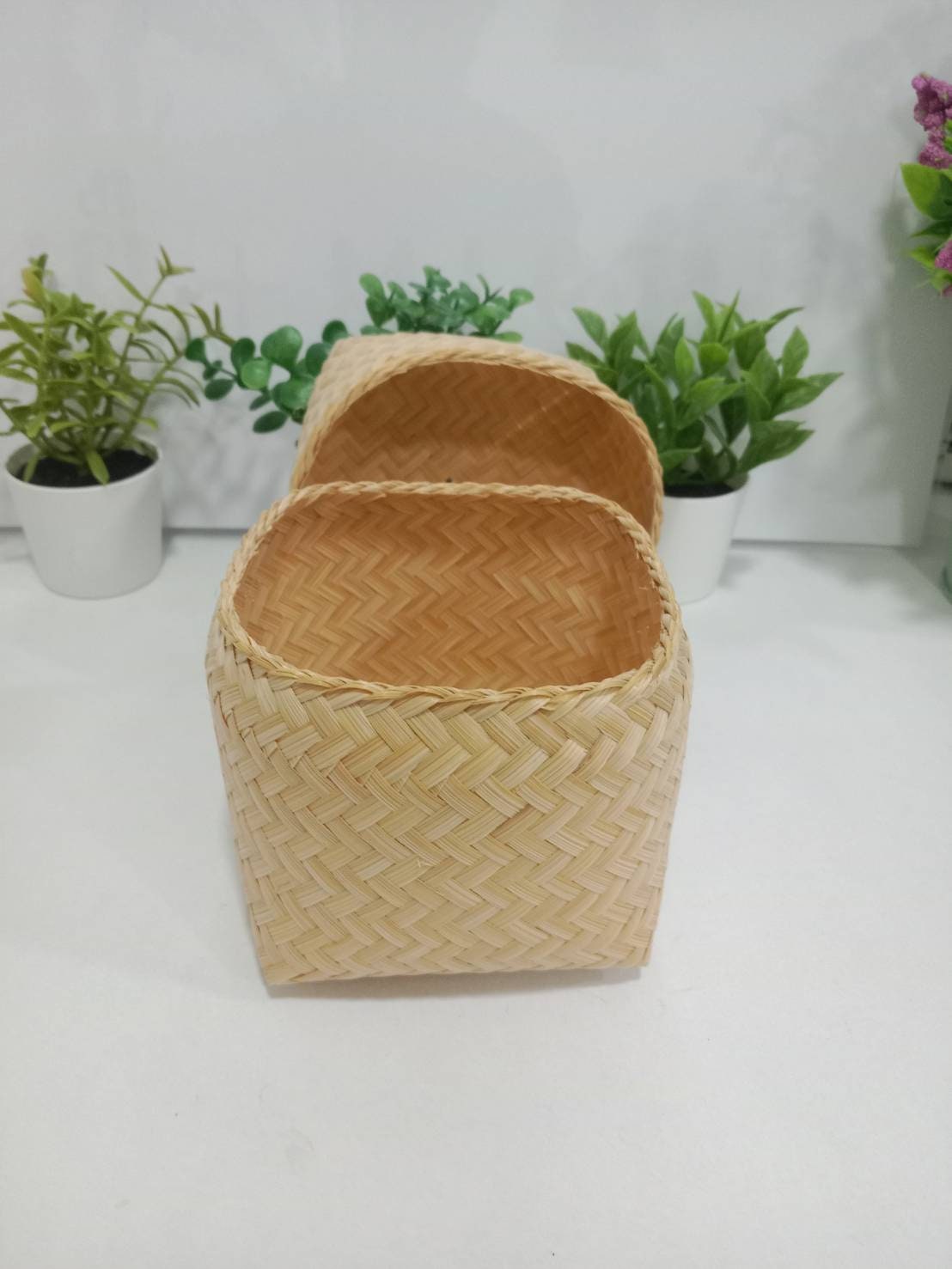 Bamboo Rice Container, Woven Bamboo Sticky Rice Box. - Etsy