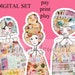 Collage Paper Doll Sticker Set 2 Mixed Media Paper Dolls Stickers ...