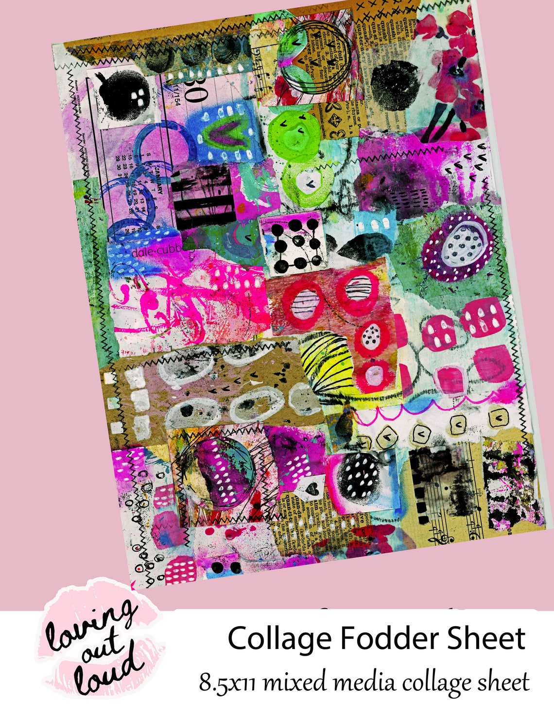 Collage Tear Sheet Mixed Media Collage Art Collage Sheet - Etsy