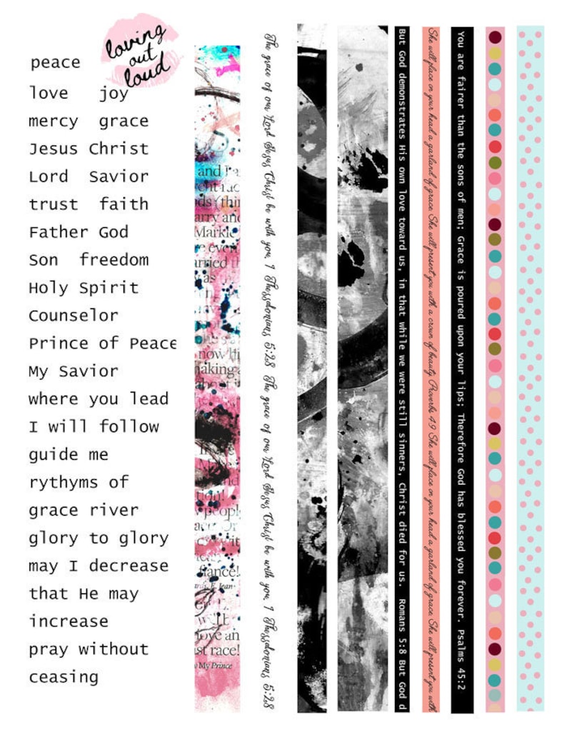 Watercolor Bible Journaling Kit: Floral Scripture Art (digital ...