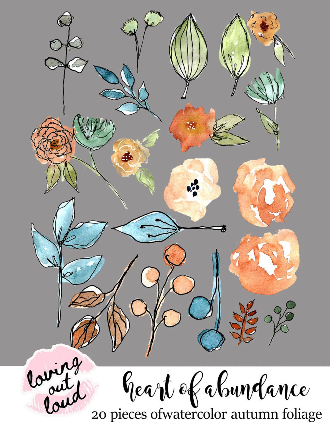 Autumn Digital Printable Floral Devotional Bible Art Journaling Planner ...