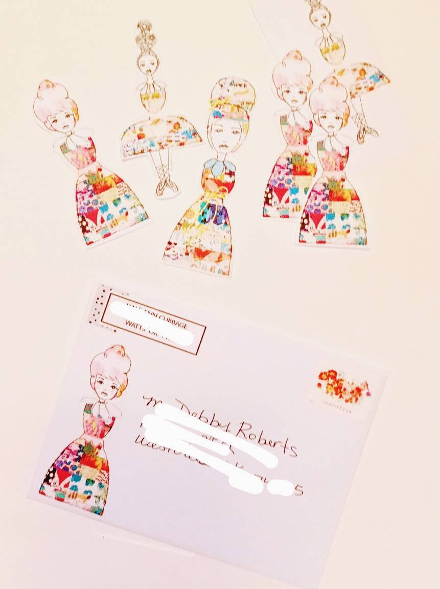Paper Doll Sticker Set 1 BUNDLE Collage Mixed Media Paper Dolls ...