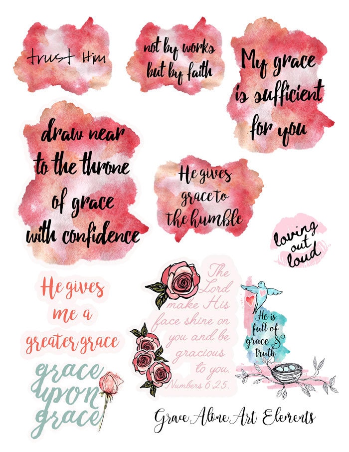 Bible Art Journaling Kit Digital Printable Scripture - Etsy