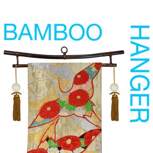 Obi hanger bamboo hanger obi display hanger fabric hanger | Etsy
