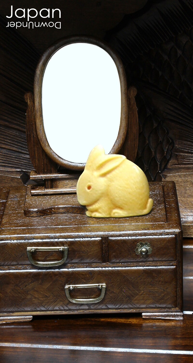 Rabbit Brooch Japanese Brooch Jacket Brooch Resin Obidome - Etsy