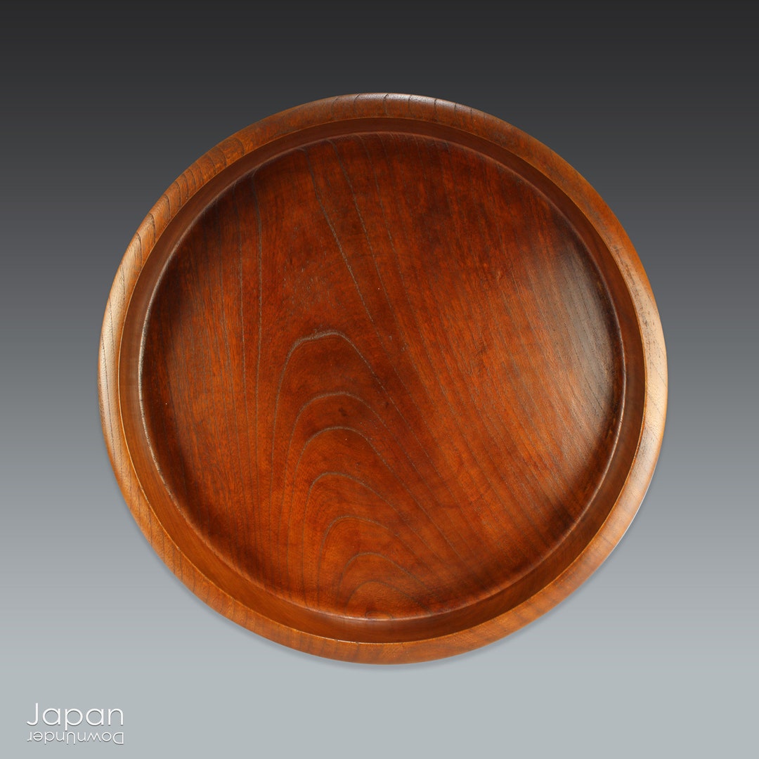 Japanese Tea Tray, Sencha Tea Tray, Antique Wood Round Serving Tray - Etsy