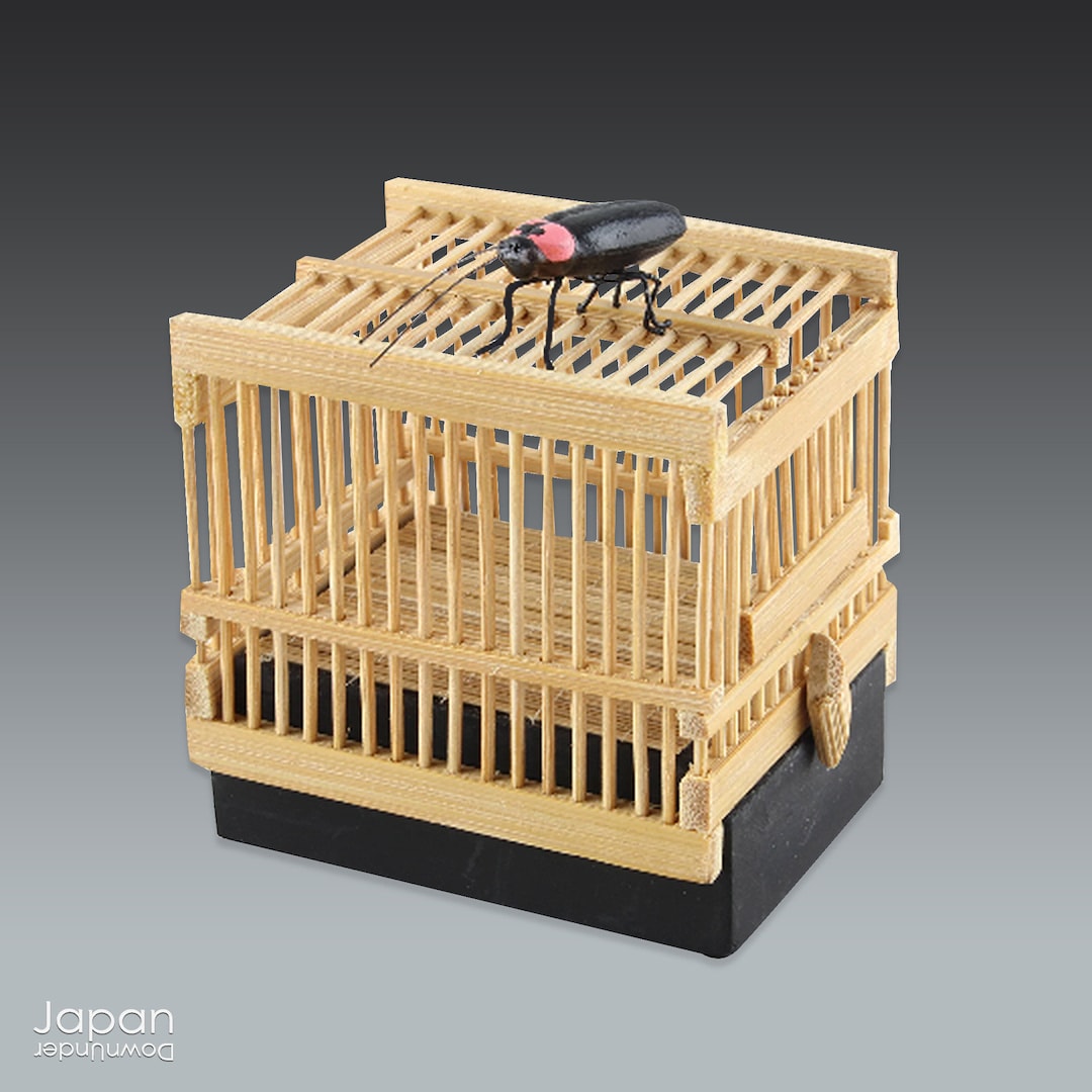 Handmade Miniature Bamboo Insect Cage With Japanese Firefly - Etsy