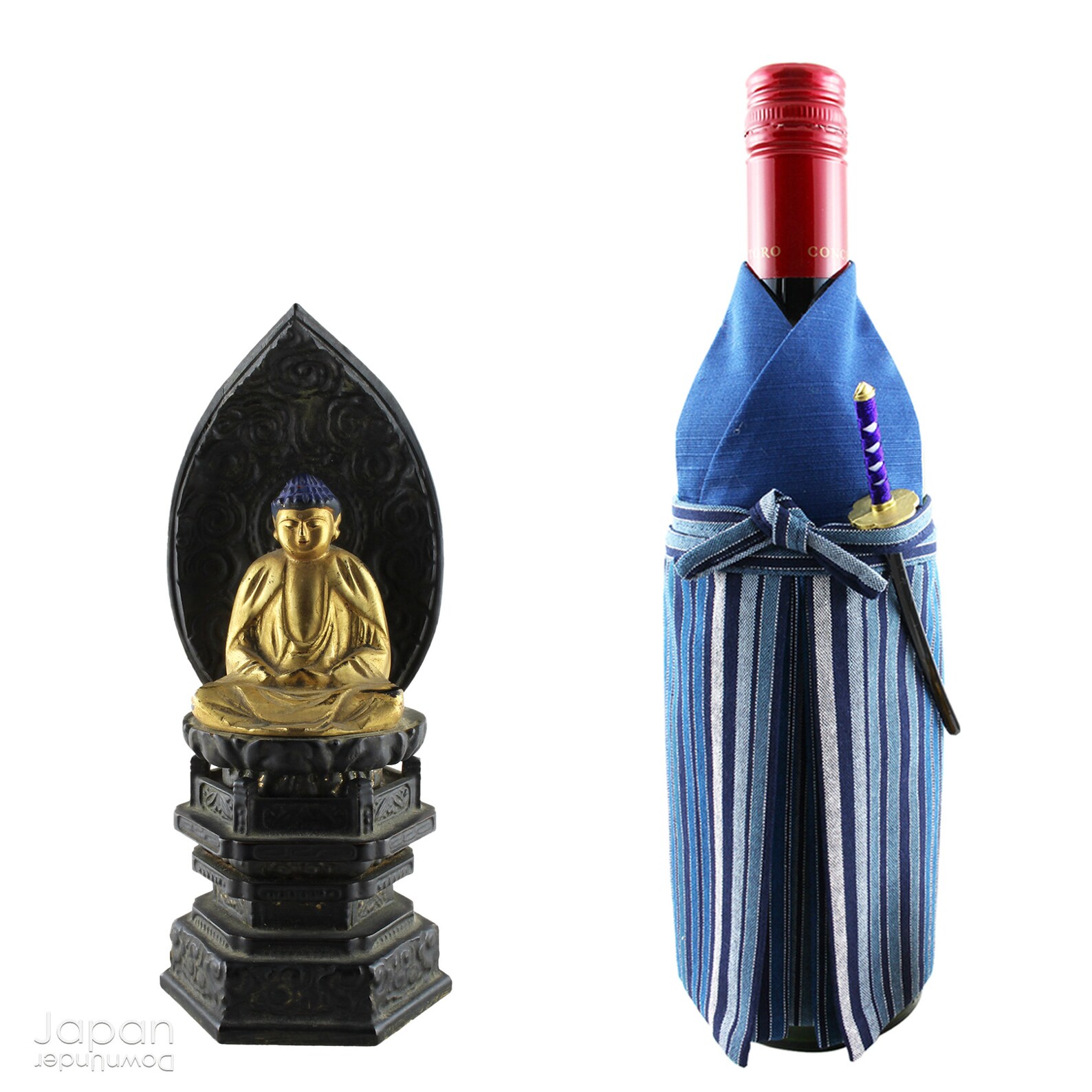 Vintage Japanese Buddhist Amida Nyorai Statue Gold Gilt and - Etsy