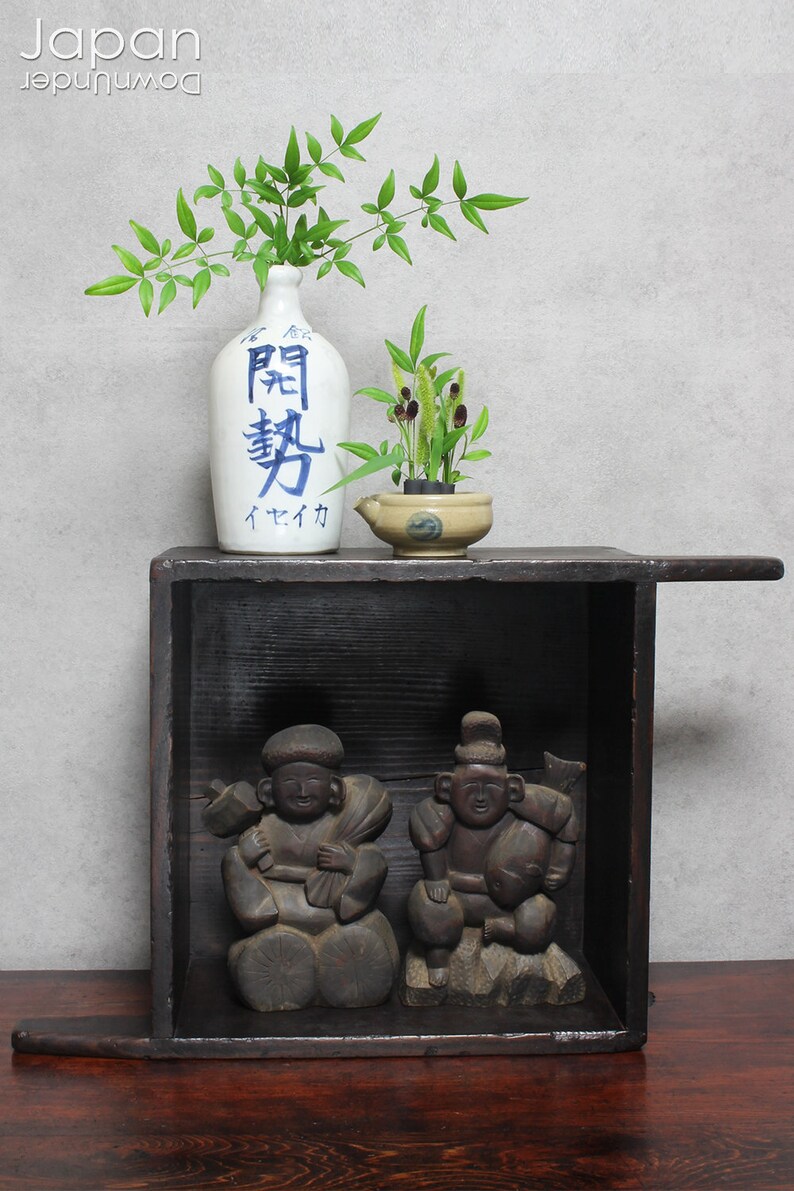 Japanese Antique Wood Masu With Side Handles Japanese Rice - Etsy