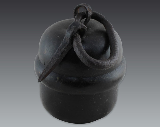 Japanese Antique Shinto Bell, Shinto Shrine Bronze Bell With Fixtures ...
