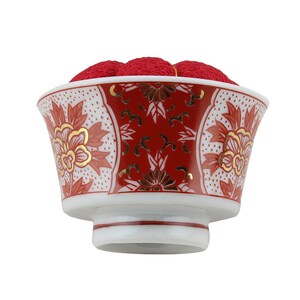 Japanese Pin Cushion, Chirimen Fabric Pin Cushion, Japanese Ceramics ...