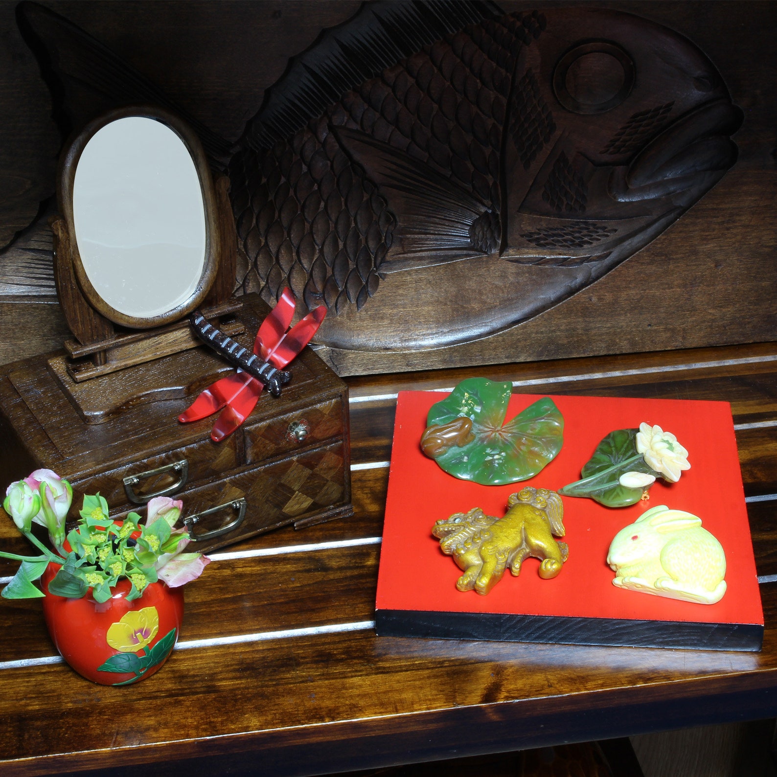 Rabbit Brooch Japanese Brooch Jacket Brooch Resin Obidome | Etsy